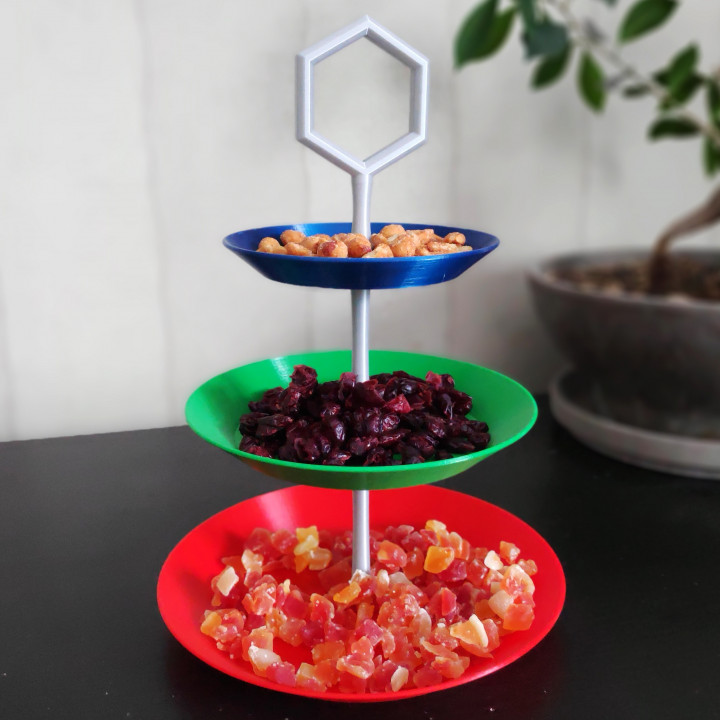 3D Printable MODULAR PLATE TRAY by Kalle-Iivari Mononen