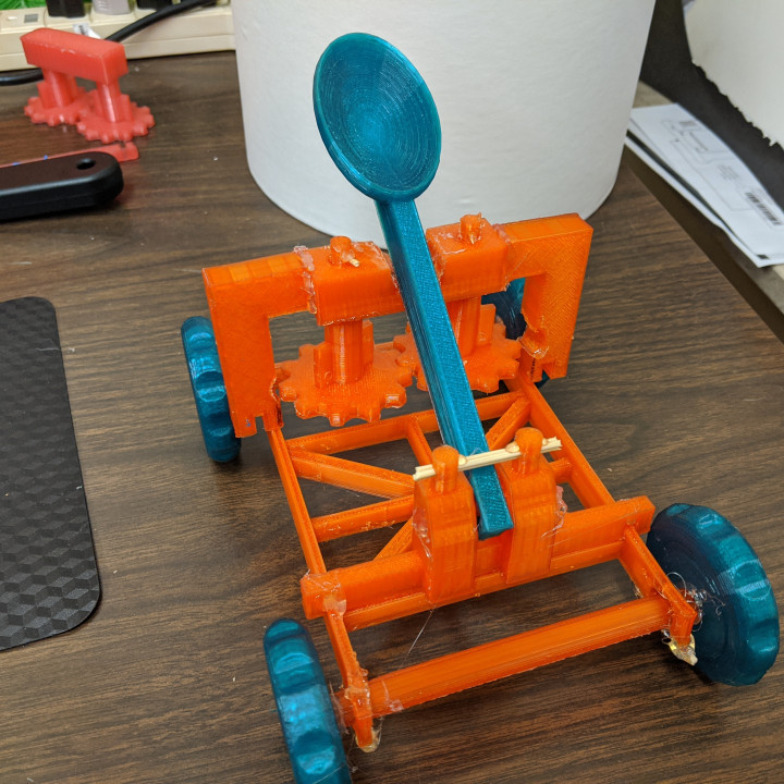 3D Printable The Awesome, Super Amazing, Gear-powered Catapult! by ...