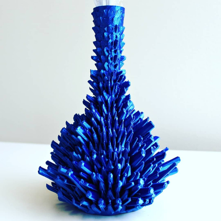 3D Printable Crystallized Vase by Dr. FemPop