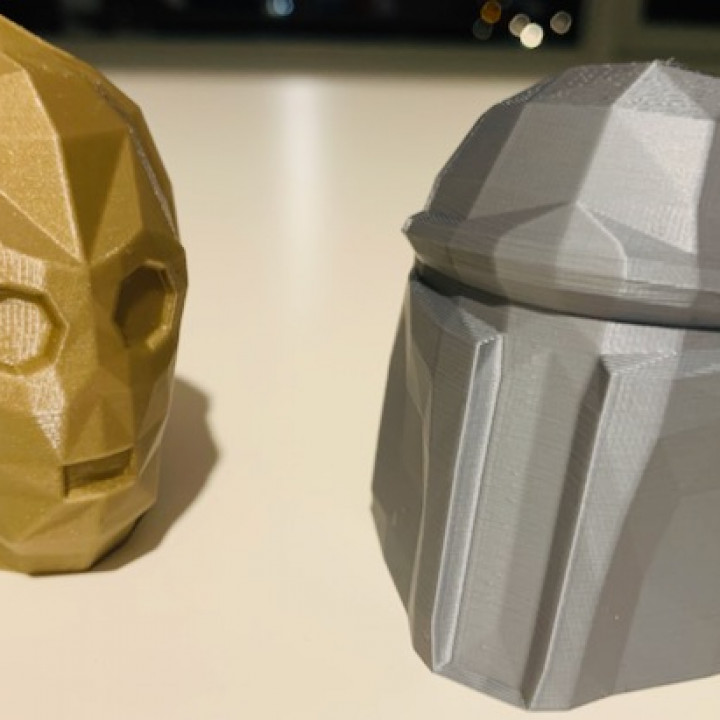 3D Printable StarWars C-3PO Head - Low Poly by Tarek Mustafa