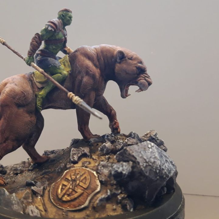 3D Print of Mounted Orc by TheBigDane