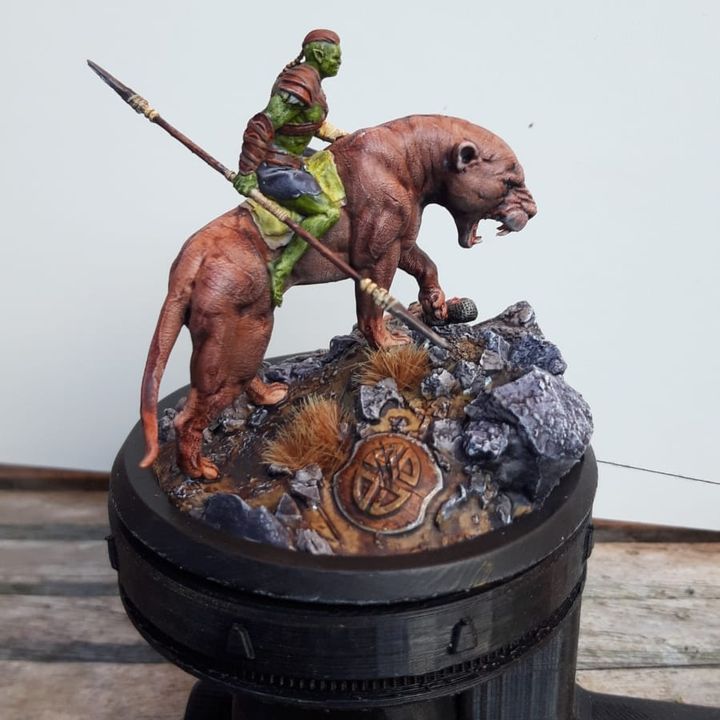 3D Print of Mounted Orc by TheBigDane