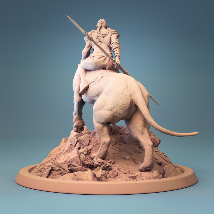 3D Printable Mounted Orc by Rescale Miniatures