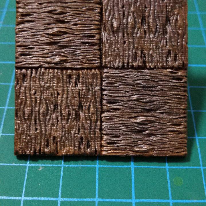 3D Printable Wooden Dungeon Tile by Roger Hennessy