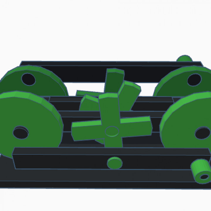 3D Printable Rotating crosses. by BeatSaberBoy