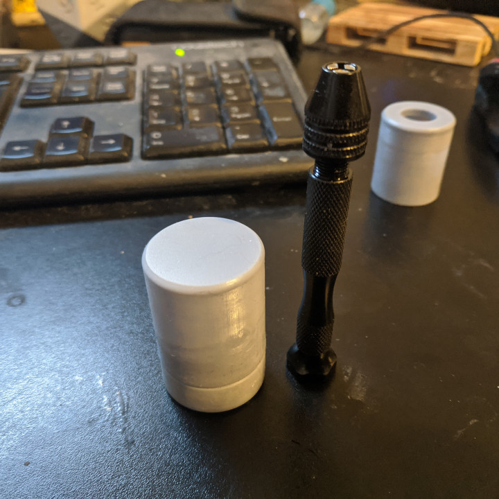 3D Printable Pin Vice 20-Bit holder by Jonathan Tuttle