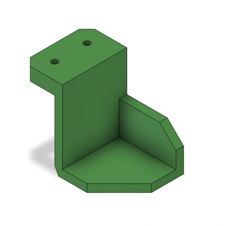 3D Printable Under-Desk Laptop Storage/Docking Brackets by AK Tanner