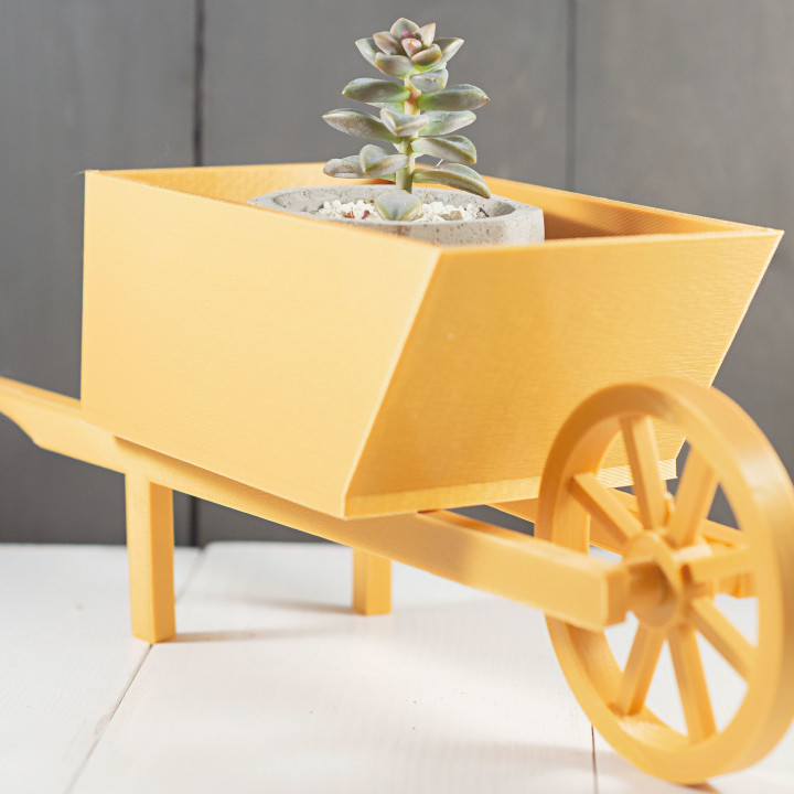 3D Printable Wheelbarrow by Nathan