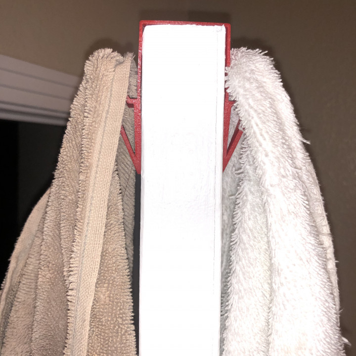 3D Printable Door Cloths Hanger by Shahram Zomorrodi