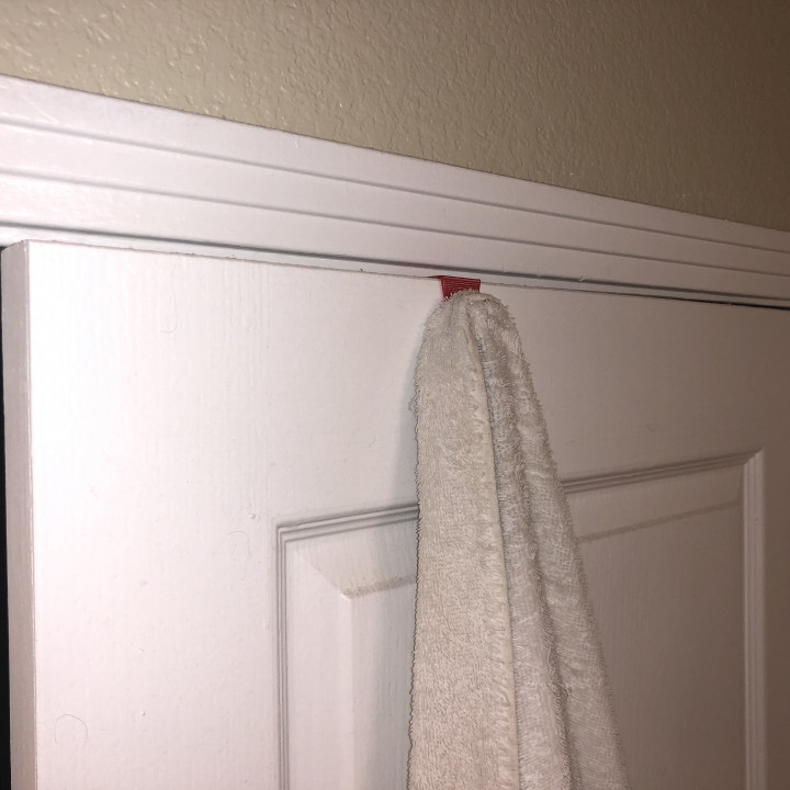 3D Printable Door Cloths Hanger by Shahram Zomorrodi