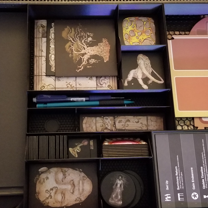3D Printable Kingdom Death - Box Organizer, Token Trays, Extras by None ...