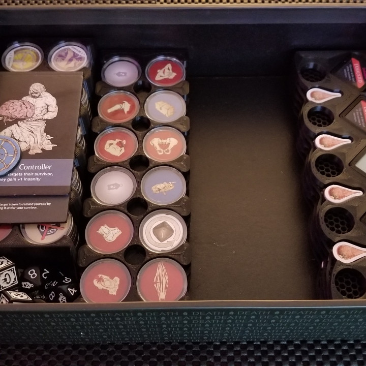 3D Printable Kingdom Death - Box Organizer, Token Trays, Extras by None ...