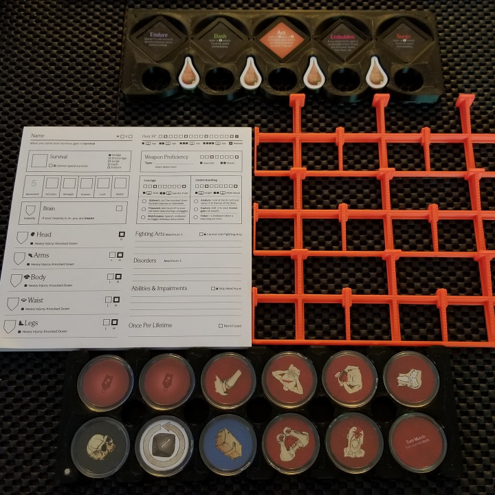 3D Printable Kingdom Death - Box Organizer, Token Trays, Extras by None ...