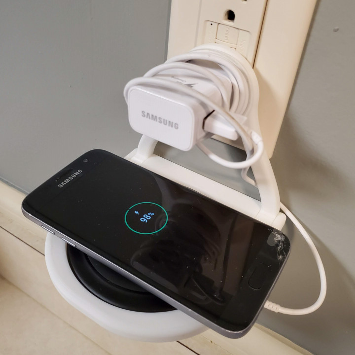 3D Printable Wireless Charging Shelf by Jeremy Stenseth