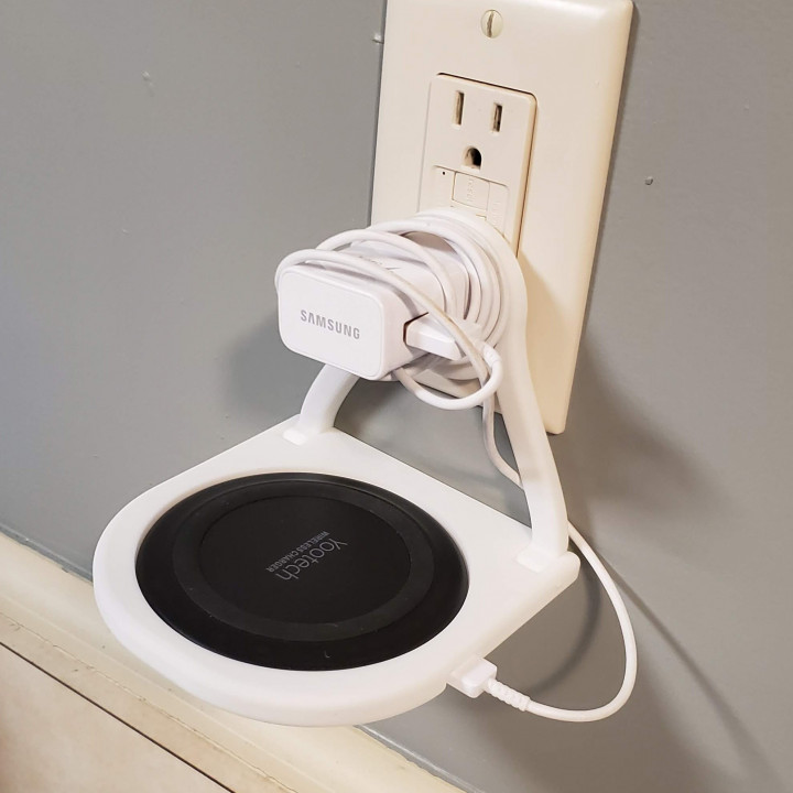 3D Printable Wireless Charging Shelf by Jeremy Stenseth