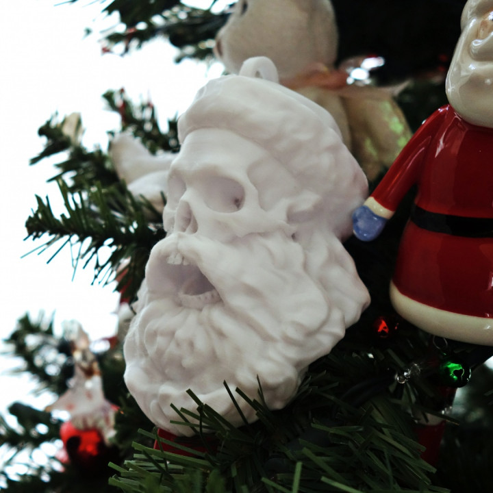 3D Printable Santa Bust & Ornament Bundle by Kam Yu