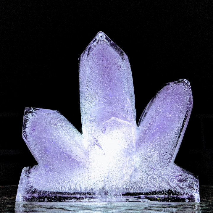 3D Printable Amethyst Ice Lantern Mold by Kalle-Iivari Mononen