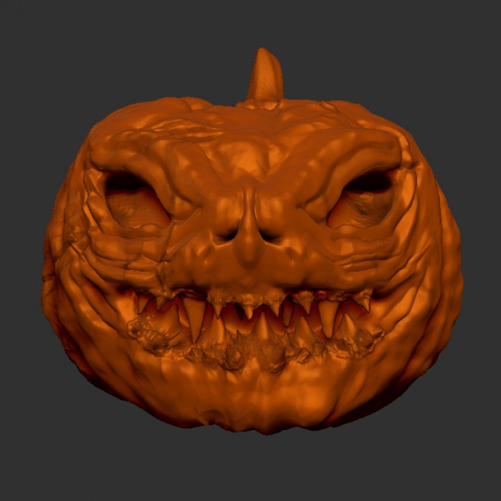 3D Printable Evil Pumpkin by ali