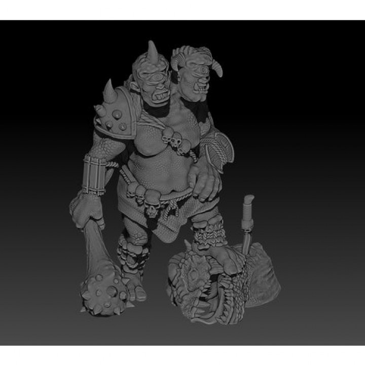3D Printable Ettin Giant. by Multiverse 3D Designs