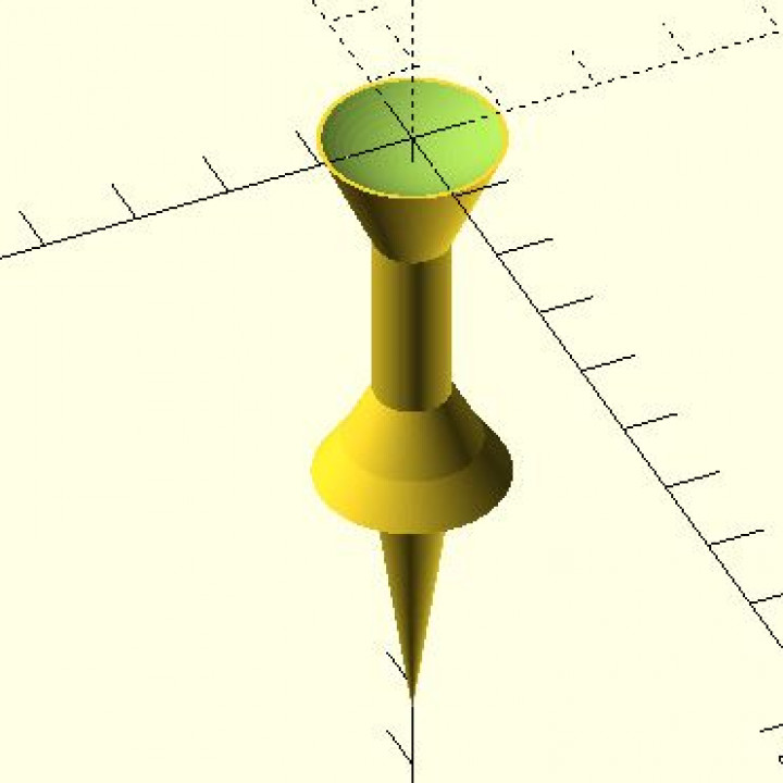 3D Printable Preset or consistent tees for golf by Tyler