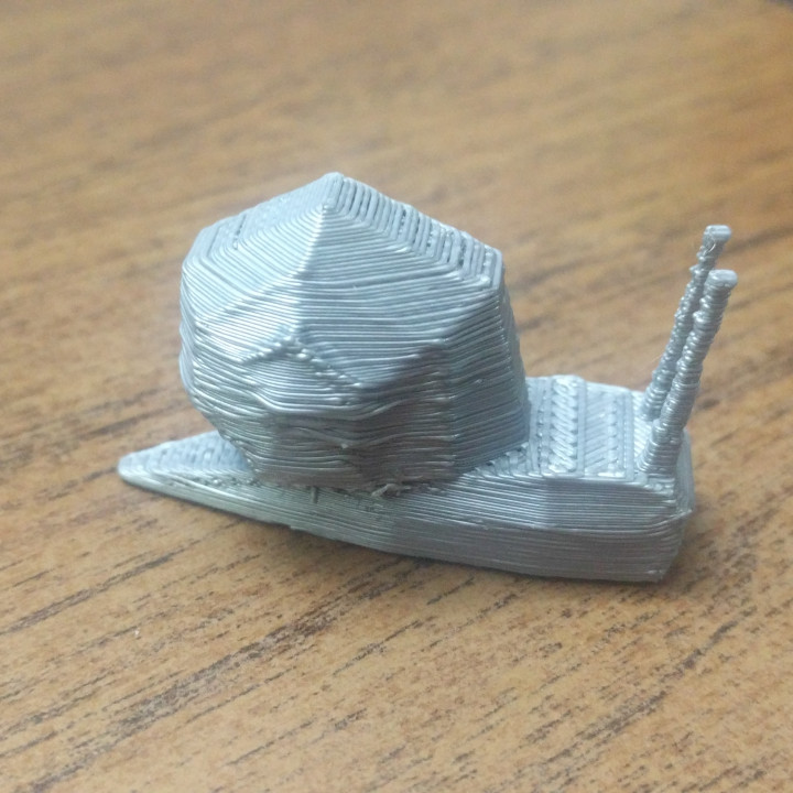 3D Printable Low Poly Snail by PuddleProductions