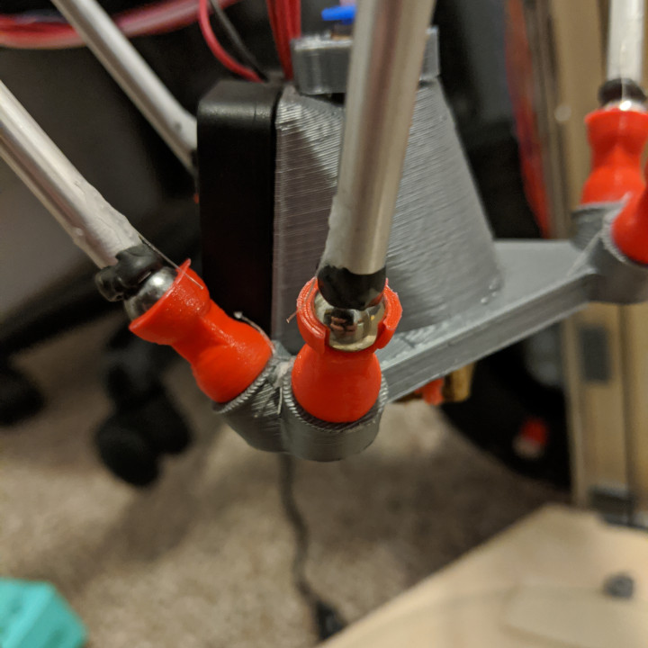 3D Printable MOST Delta ball joint by Ian Beaudoin
