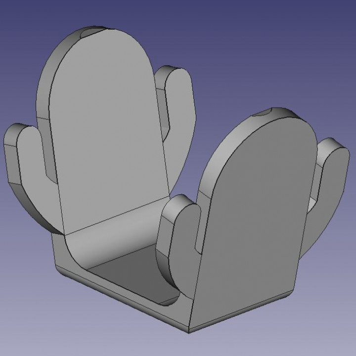 3D Printable Cactus Taco Holder by Olivia