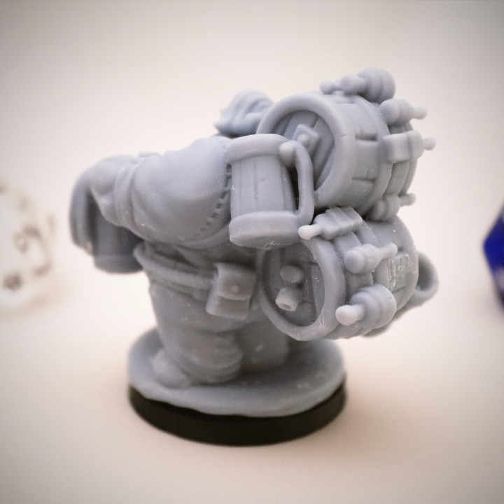 3D Printable Dwarven Barkeep Variant Miniature - pre-supported by Epics ...