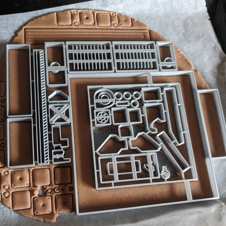 3D Printable Gingerbread 3D printer Cookie Cutters by 3Demon
