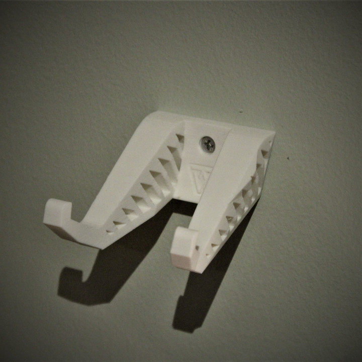 3D Printable Wall Mount Controller Holder by Kyle Van Horne