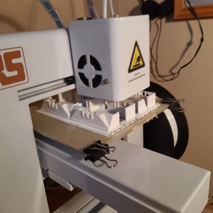 3D Printable background house n-scale by Jan Tol