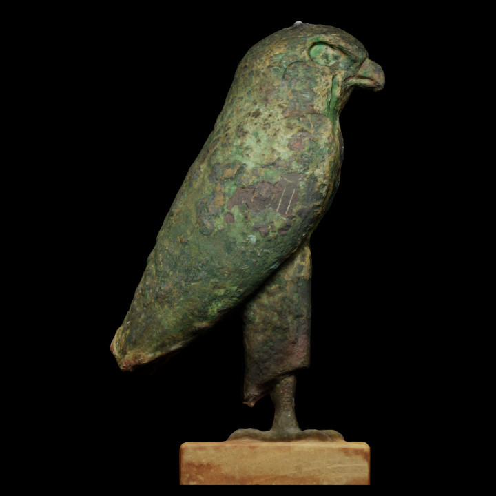 3D Printable Figure of Horus by The Hunt Museum