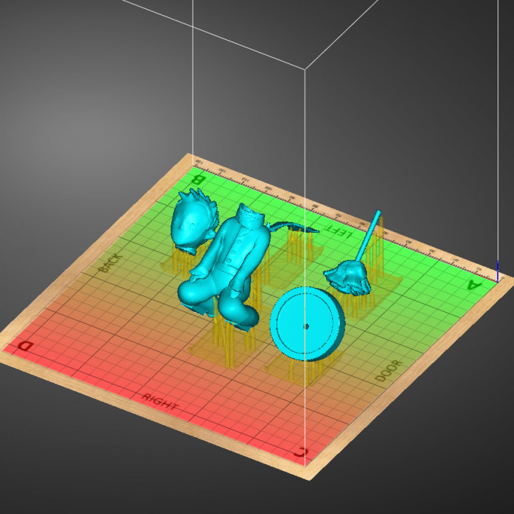 3D Printable The Little Prince - Star and Rose Christmas Tree Bauble by ...
