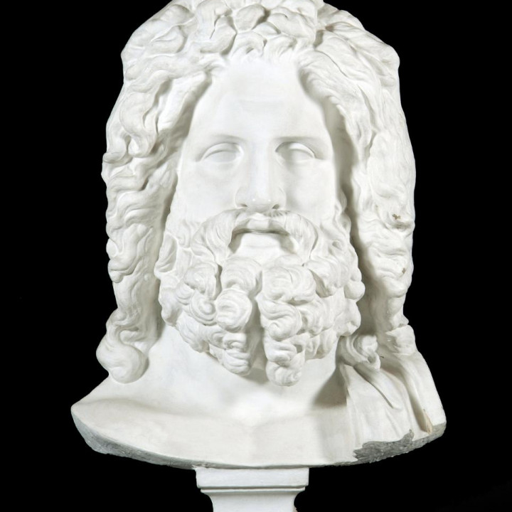 3D Printable The Jove of Otricoli (The Colossal Head of Jupiter Olympus ...