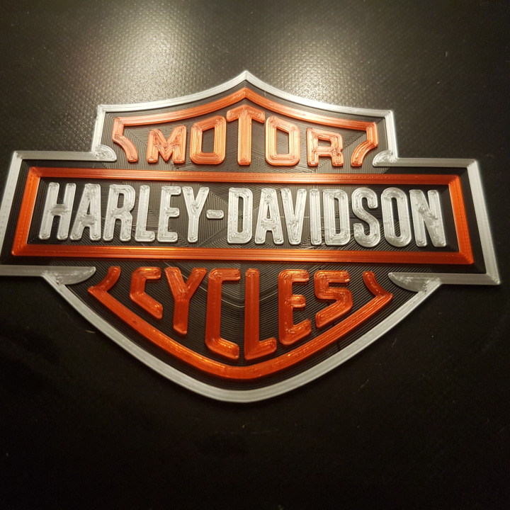 3D Printable Harley Davidson Logo by Maciej