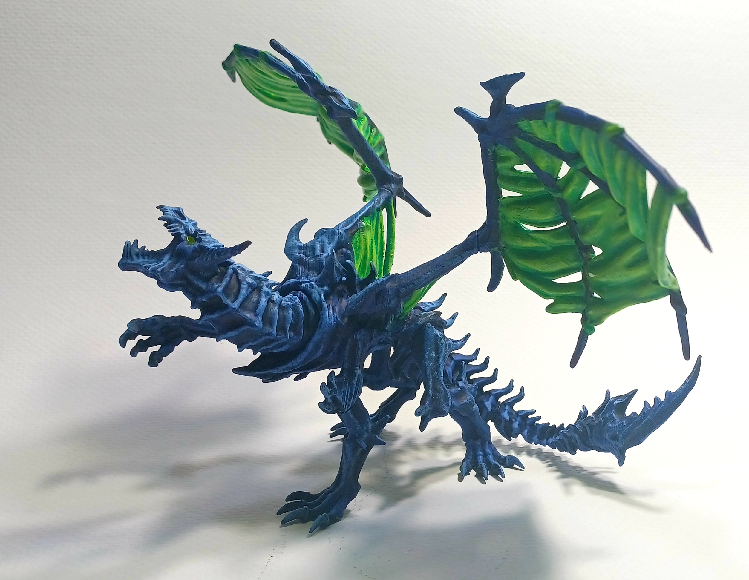 3D Printable Skeletal Dragon Pose #2 by Mini Monster Mayhem
