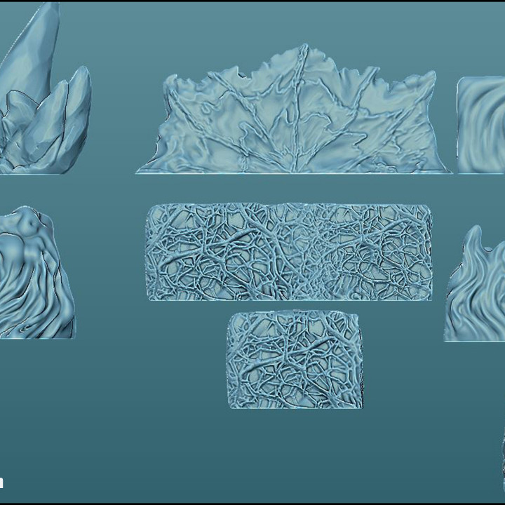 3D Printable Wall Spell Effects by Nickey's Hatchery