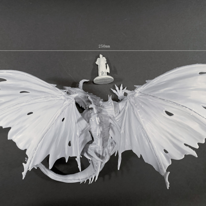 3D Printable Black Dragon pose#1 by Mini Monster Mayhem