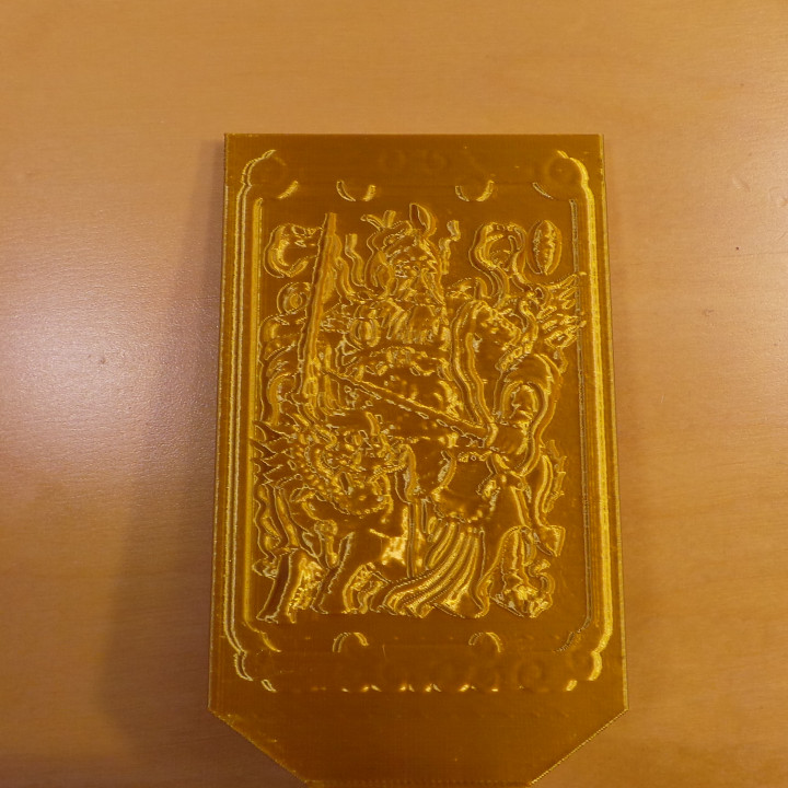 3D Printable Phone Stand Door Guardian YuChi Gong by Eric Li