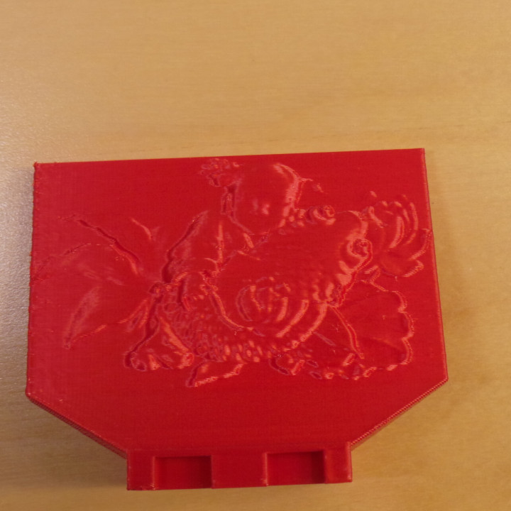 3D Printable Chinese Baby and Fish Phone Stand by Eric Li