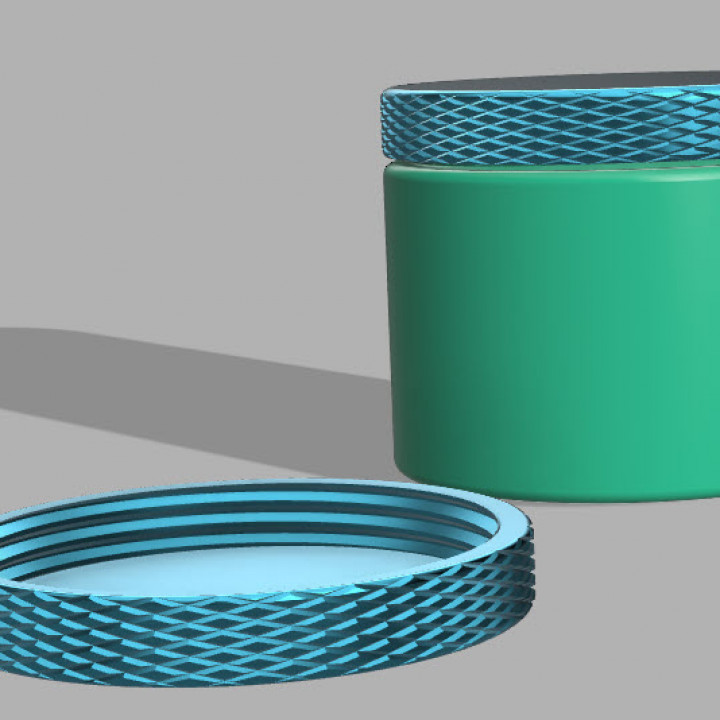 3D Printable Round Container (optimized) by Tuan Le
