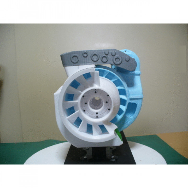 3D Printable Turboshaft Engine, Free Turbine Type with Inlet Particle ...