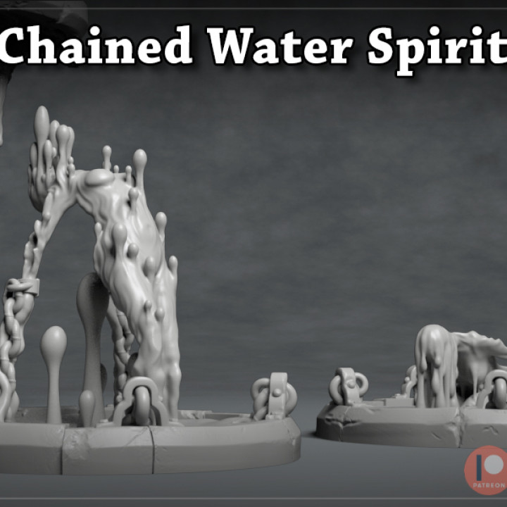 3D Printable Chained Water Spirit - 3D Printable Character - 2 Poses by ...