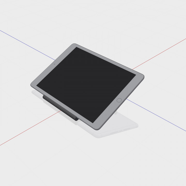 3D Printable Ipad multiple position stand by Ruud
