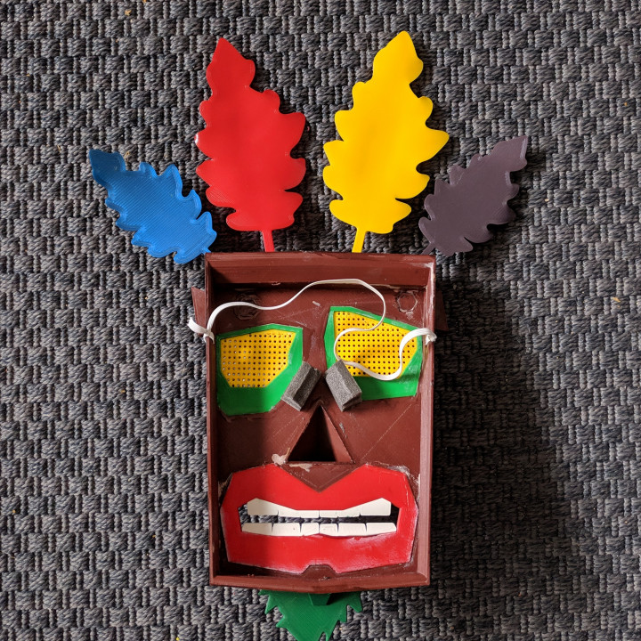 3D Printable Wearable Aku Aku Mask by Kalle-Iivari Mononen