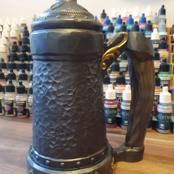 3D Print of Mythic Mugs - Lion's Brew - Can Holder / Storage Container ...