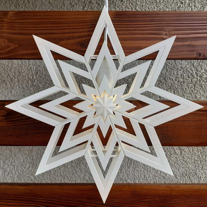 3D Printable Shining Christmas Star by Jan Kafka