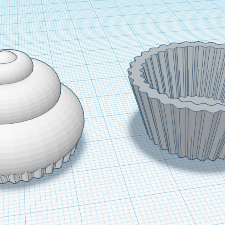 3D Printable Cupcake jewellery box by Dez Hoyle