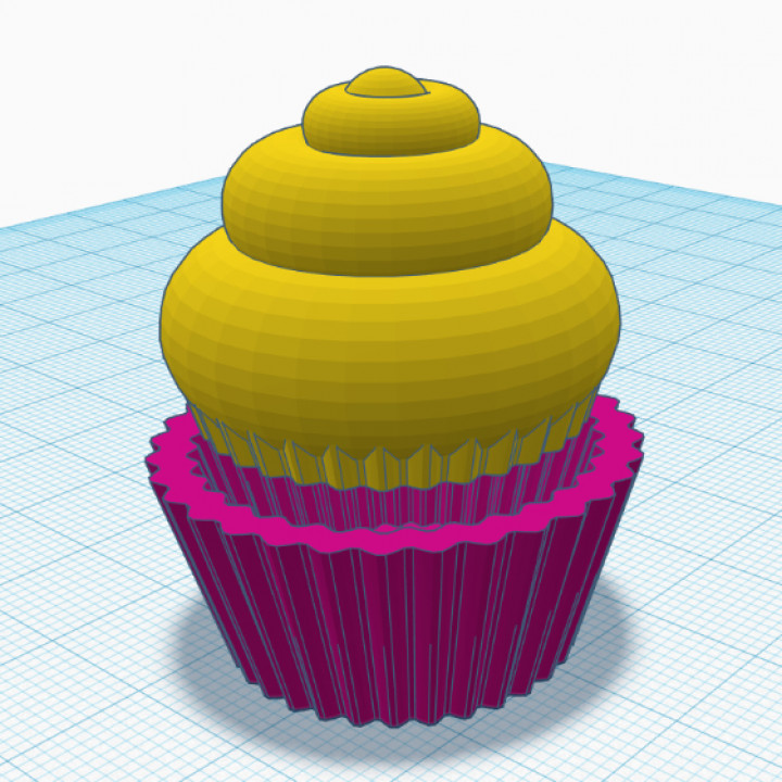 3D Printable Cupcake jewellery box by Dez Hoyle