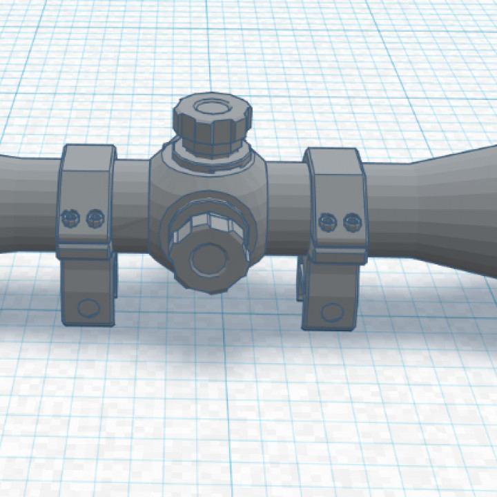 3D Printable Rifle scope by Dez Hoyle